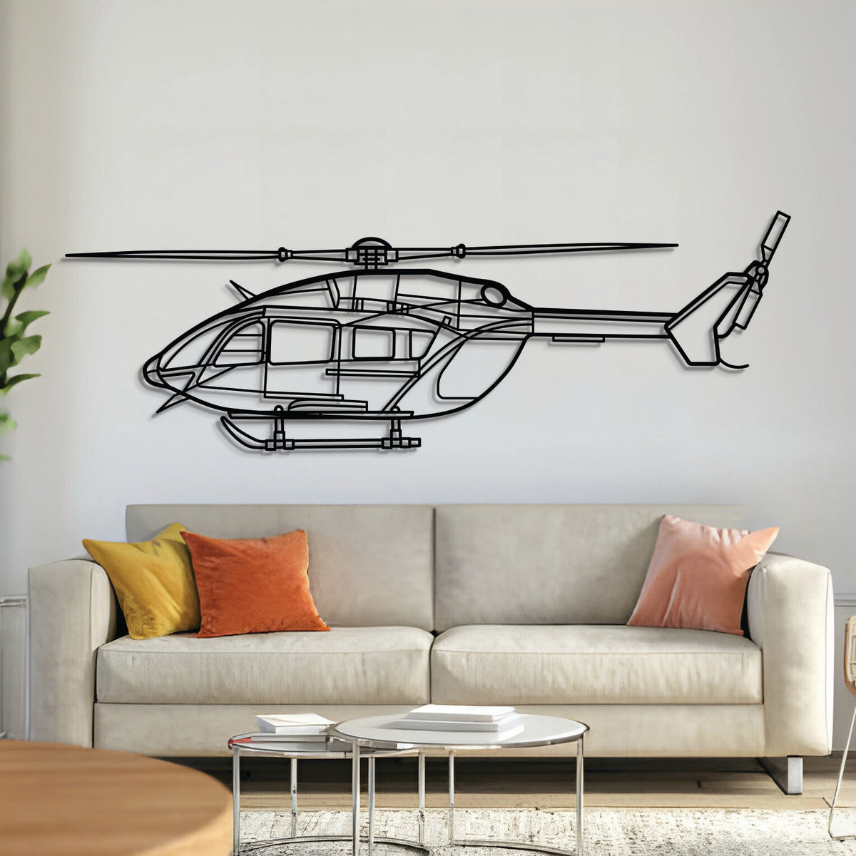 EC-145 Metal Aircraft Wall Art - NCP0220 – Navigate Craft