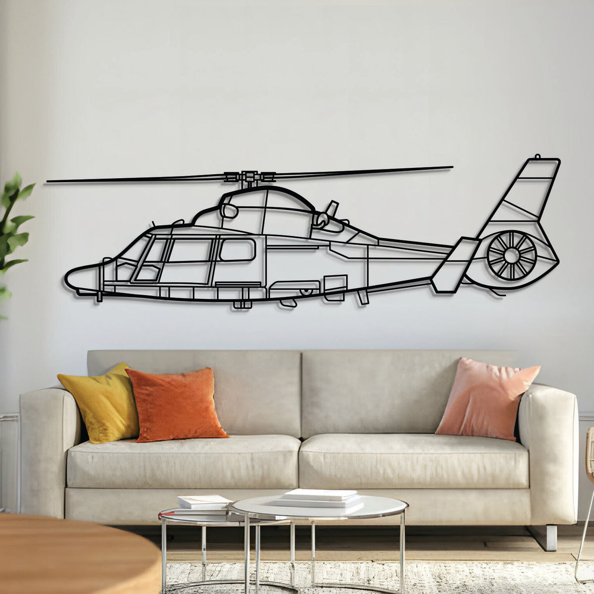 AS365 Dauphin Metal Aircraft Wall Art - NCP0365 – Navigate Craft