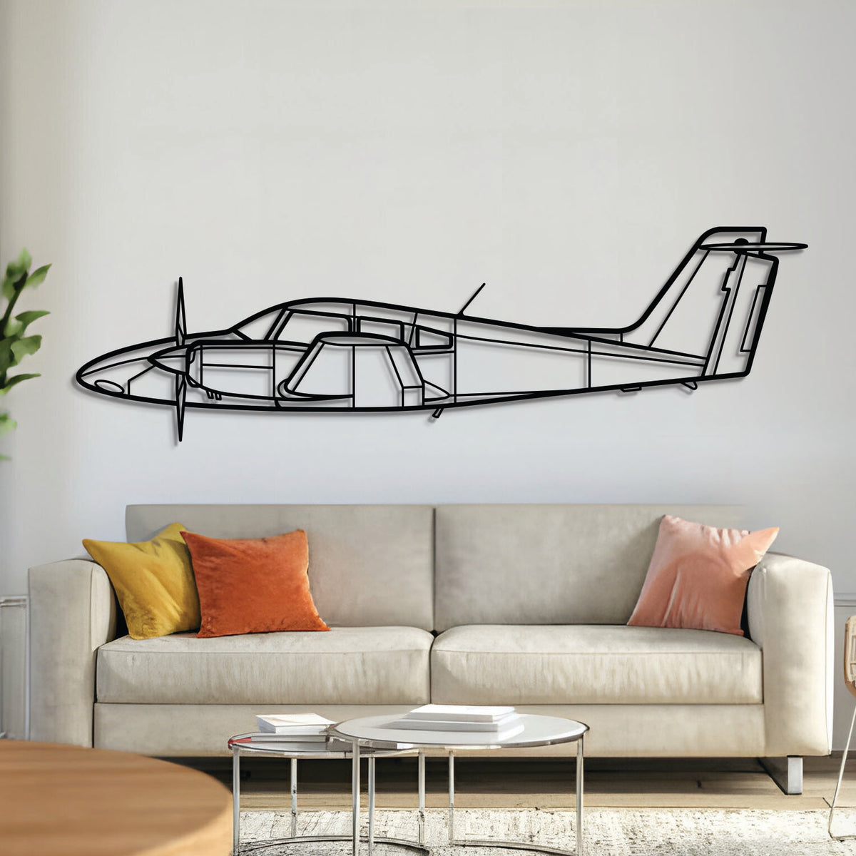PA-44 Seminole Metal Aircraft Wall Art - NCP0189 – Navigate Craft